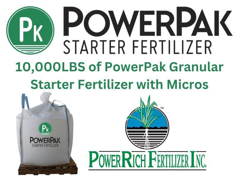 10,000 lbs of PowerPak Granular Starter Fertilizer with Micros from PowerRich Corporation ...